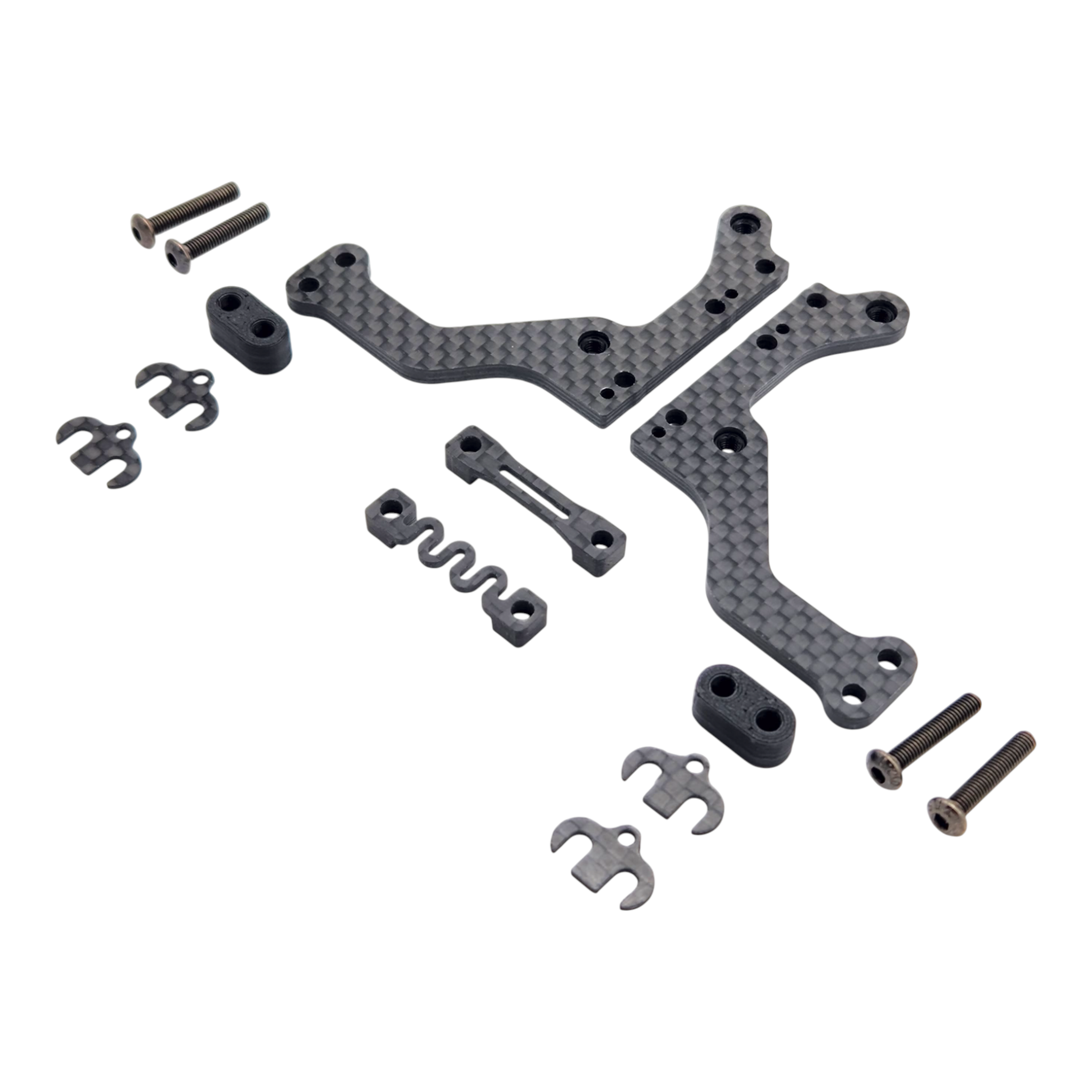 INOV8 Carbon Horizontal Rear Body Mount Set for XRAY X4'26 (Various Ty ...