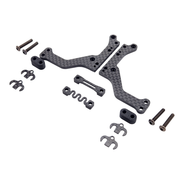 INOV8 Carbon Horizontal Rear Body Mount Set for XRAY X4'26 (Various Ty ...