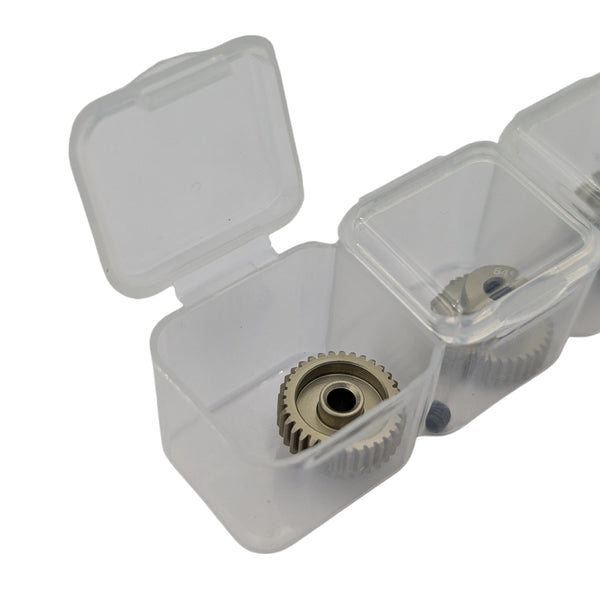 Team Zombie Hard-anodized Aluminium 7075 Pinion Gear 64pitch Set - RC MAKER