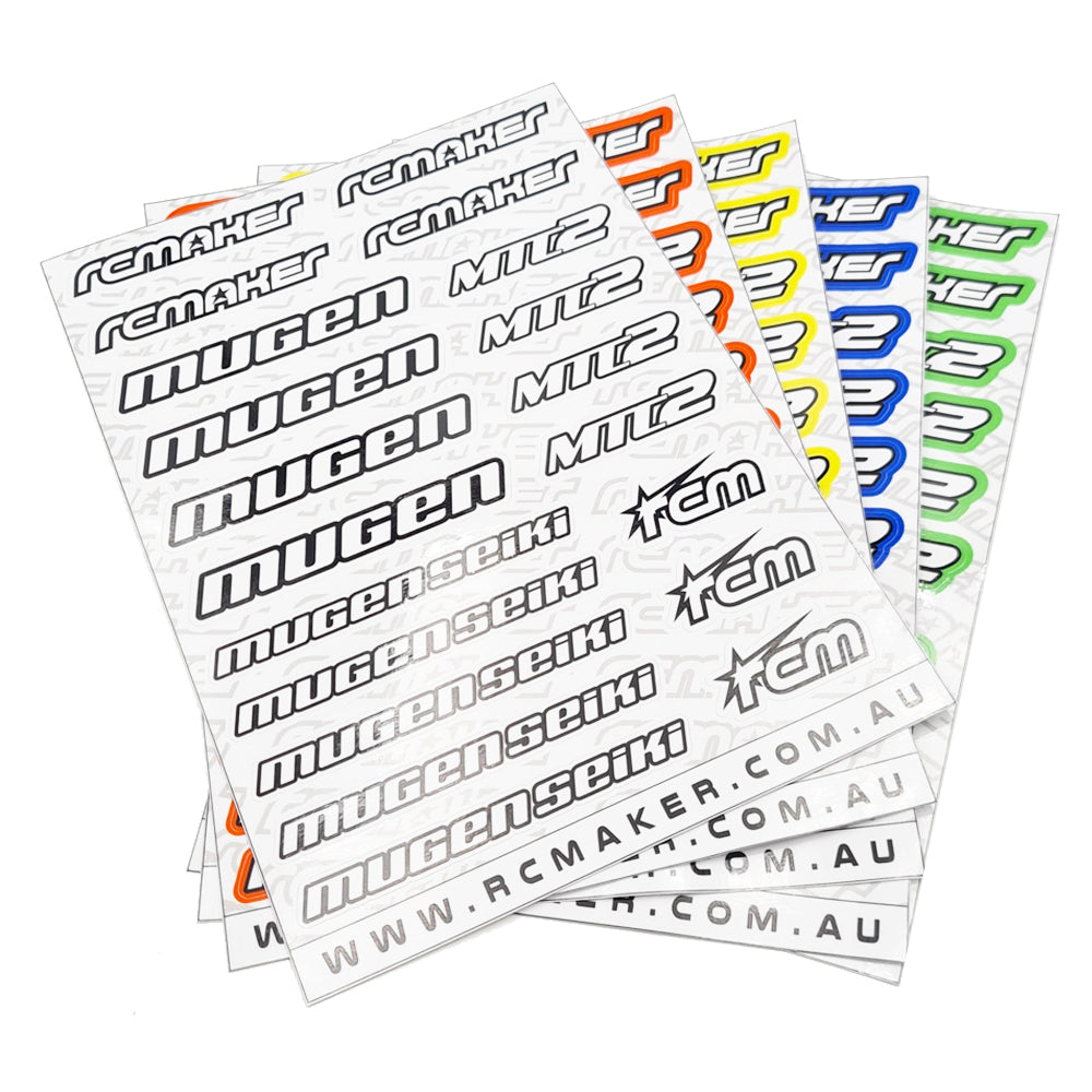 Premium Pre-Cut Decal Sheet - Mugen MTC2 - RC MAKER