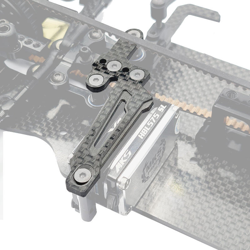 GeoCarbon Floating Front Servo Mount for XRAY X4 ('22-'24) - RC MAKER