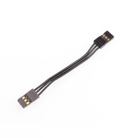 RUDDOG RX Connector Wire Black 60mm (JR Male to JR Male) - RC MAKER